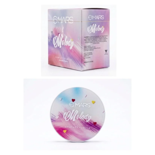 MARS Melody Compact Powder | Matte Face Powder Oil Control & Smooth Finish